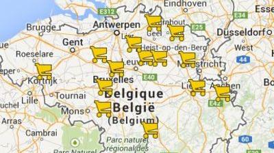 Voici la carte des Delhaize menacés - Le Soir