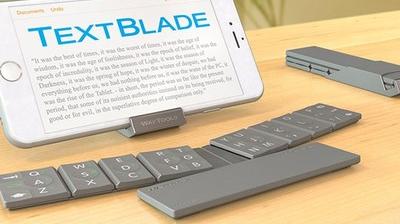 TextBlade, un clavier physique ultra-compacte pour iPhone ou iPad - Le Soir